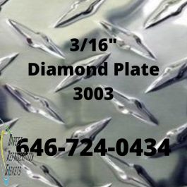 3/16" Aluminum Diamond Tread Plate 4' x 10'